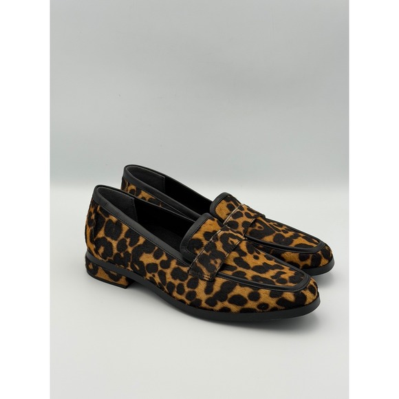 Vionic | Shoes | Vionic Sellah Leopard Loafers Womens 8 Haircalf ...